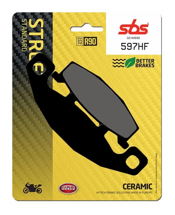 SBS HF Ceramic Front Brake Pads 597HF - RevZilla