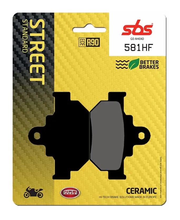SBS HF Ceramic Front Brake Pads 581HF - RevZilla