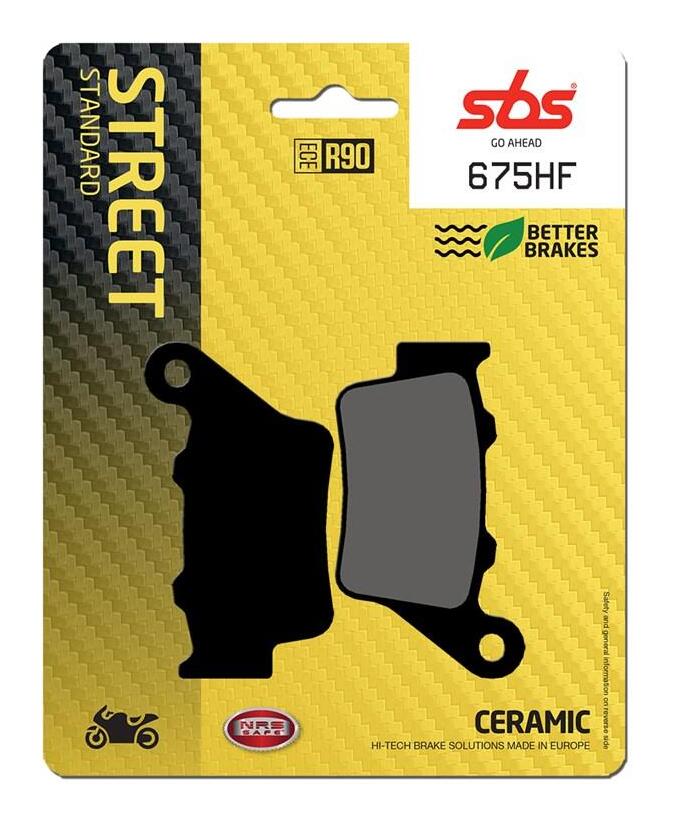 SBS HF Ceramic Rear Brake Pads 675HF - RevZilla