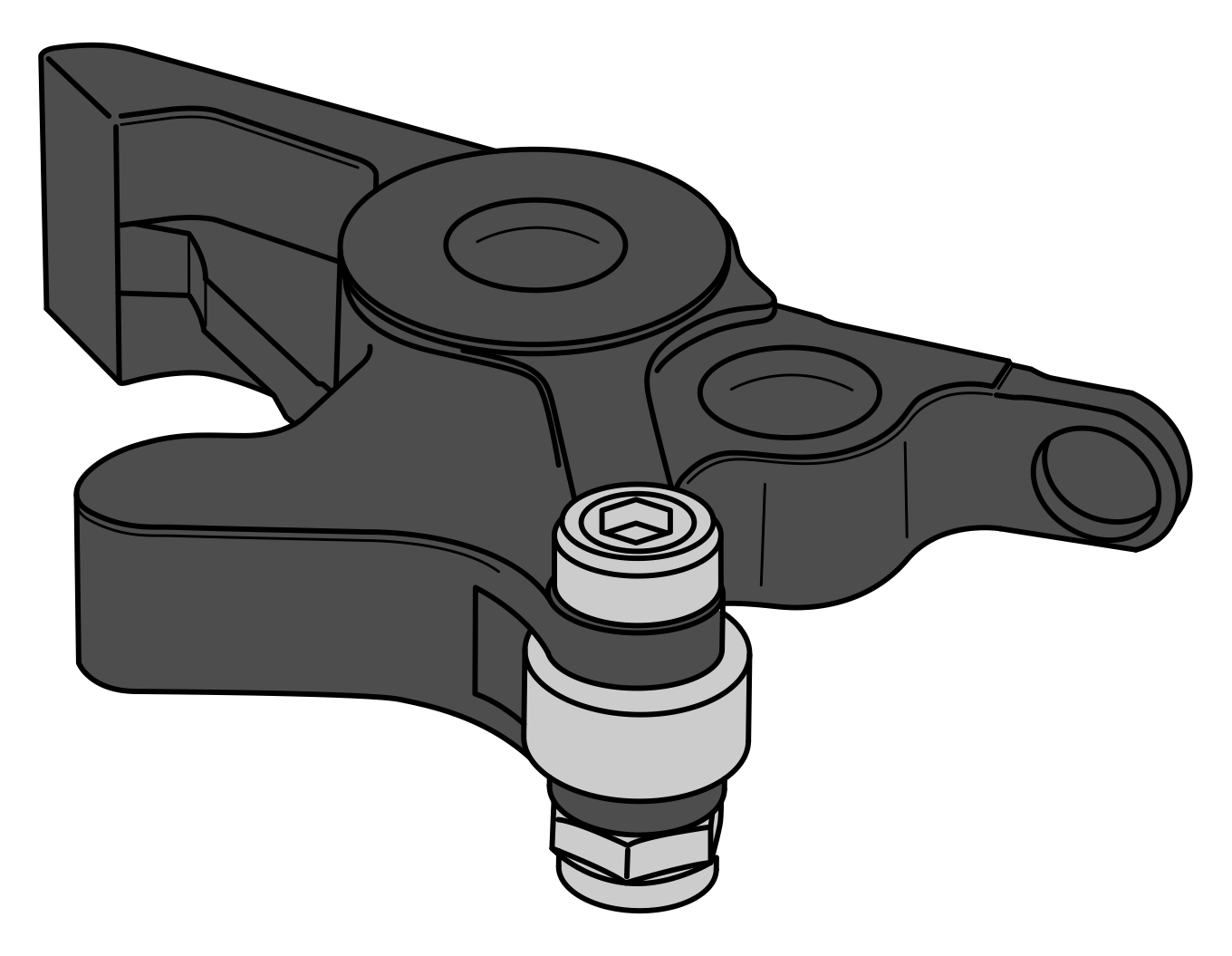 Puig Brake Lever Mount Yamaha XMAX 2023-2024 - RevZilla