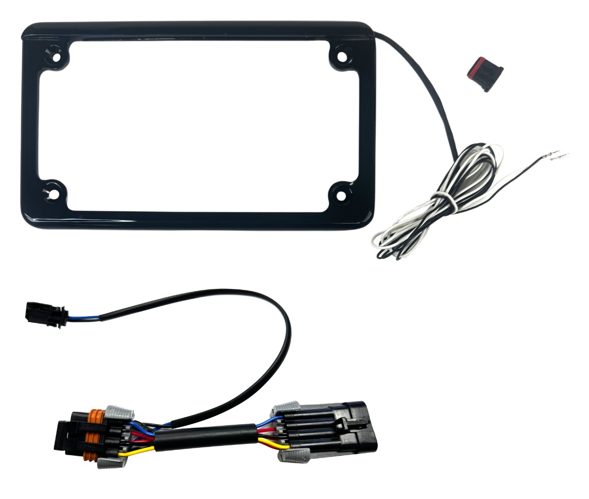 Custom Dynamics License Plate Frame With Tag Light Polrais RZR Pro 2021 ...