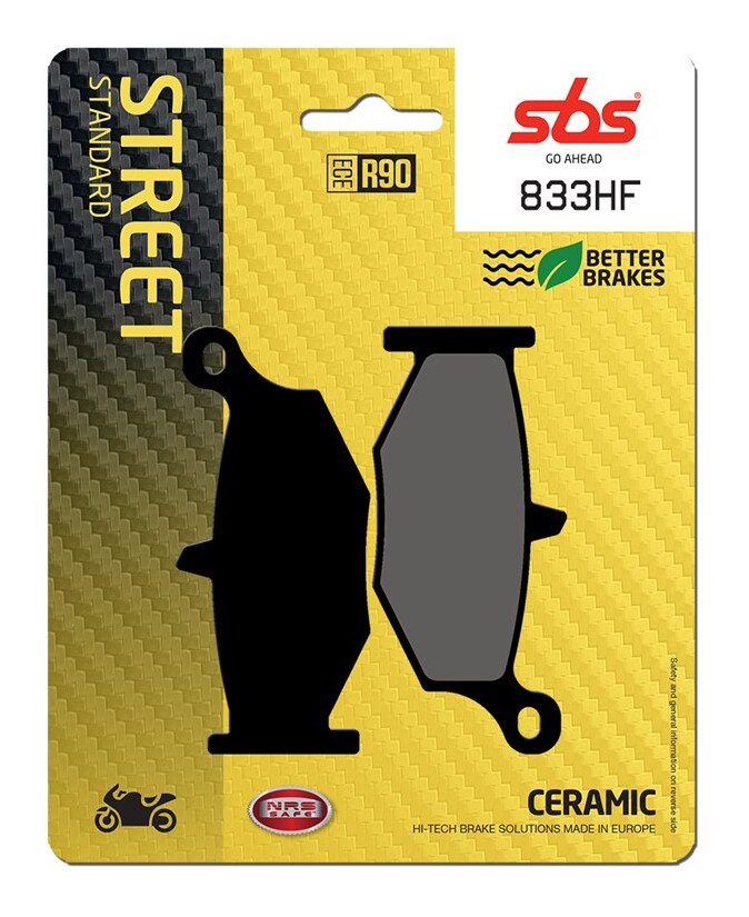 SBS HF Ceramic Front Brake Pads 833HF - RevZilla