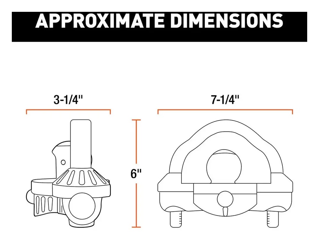 Curt Universal Epoxy Trailer Coupler Lock - RevZilla