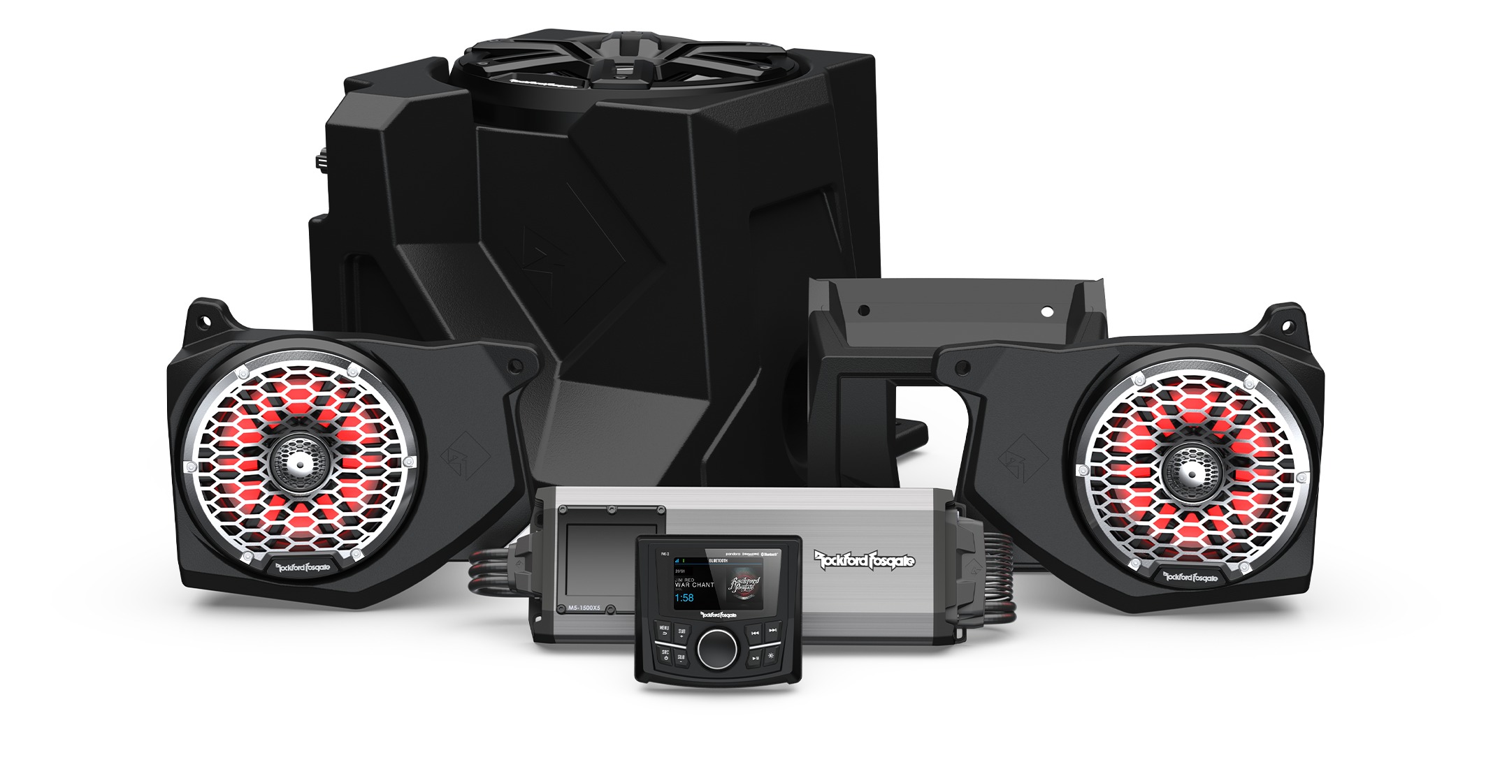 Rockford Fosgate Gen-2 Stage 5 Audio System Polaris Ranger 2018-2024 ...