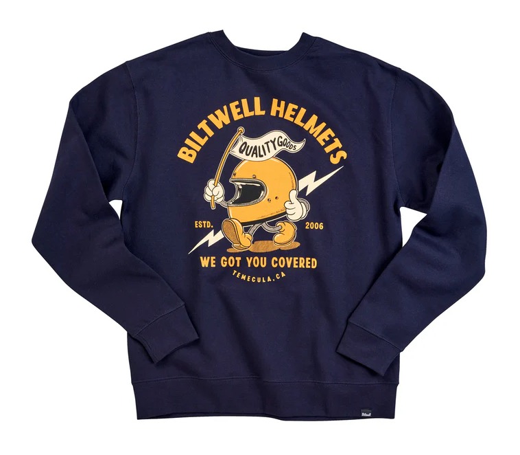Biltwell Covered Crew Neck Sweatshirt - RevZilla