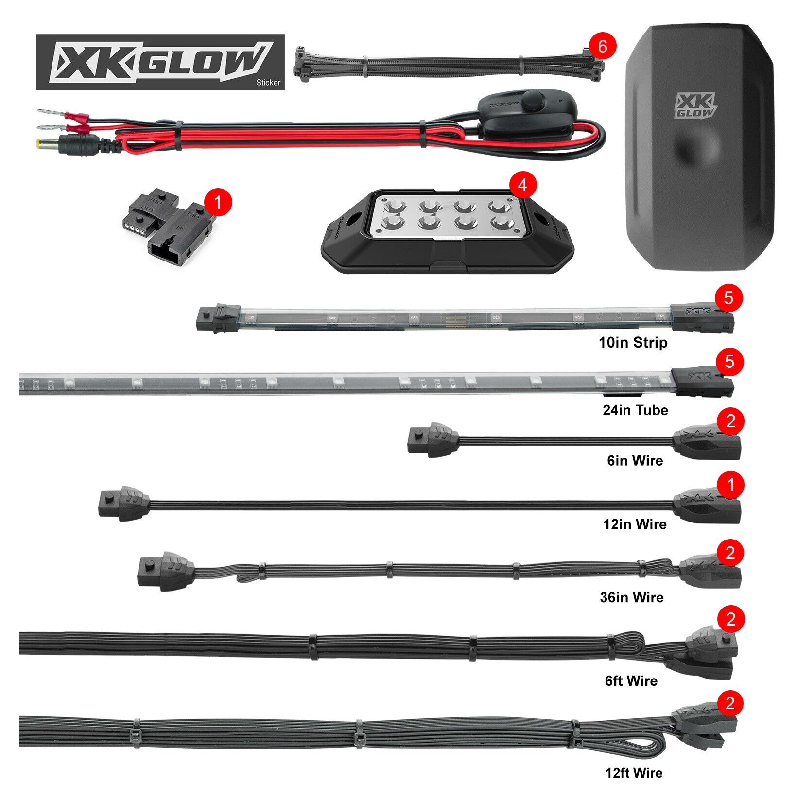 XKGLOW LED Underglow Kit with XKCHROME Controller For Polaris Slingshot - RevZilla