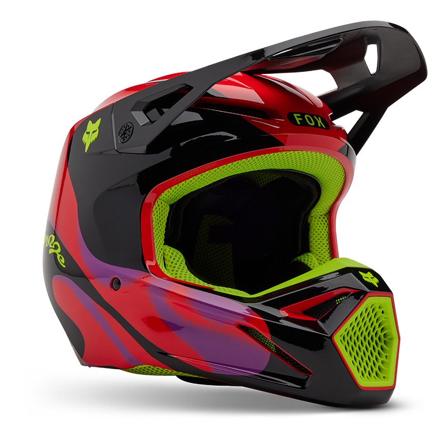 Fox Racing V1 Emotion Helmet - RevZilla