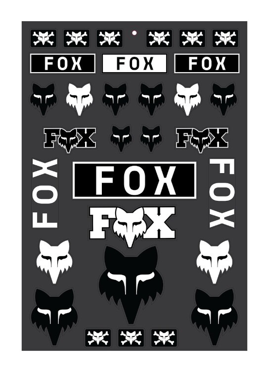 Fox Racing Fox Legacy Track Sticker Pack - RevZilla