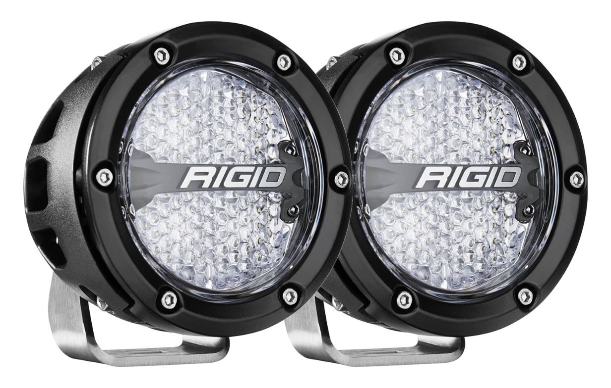 Rigid 360-Series RGBW 4 Inch Round Lights - RevZilla
