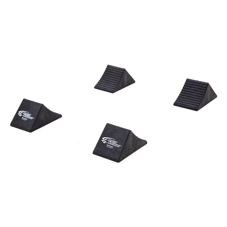 Race Ramps Rubber Wheel Chock Set - RevZilla