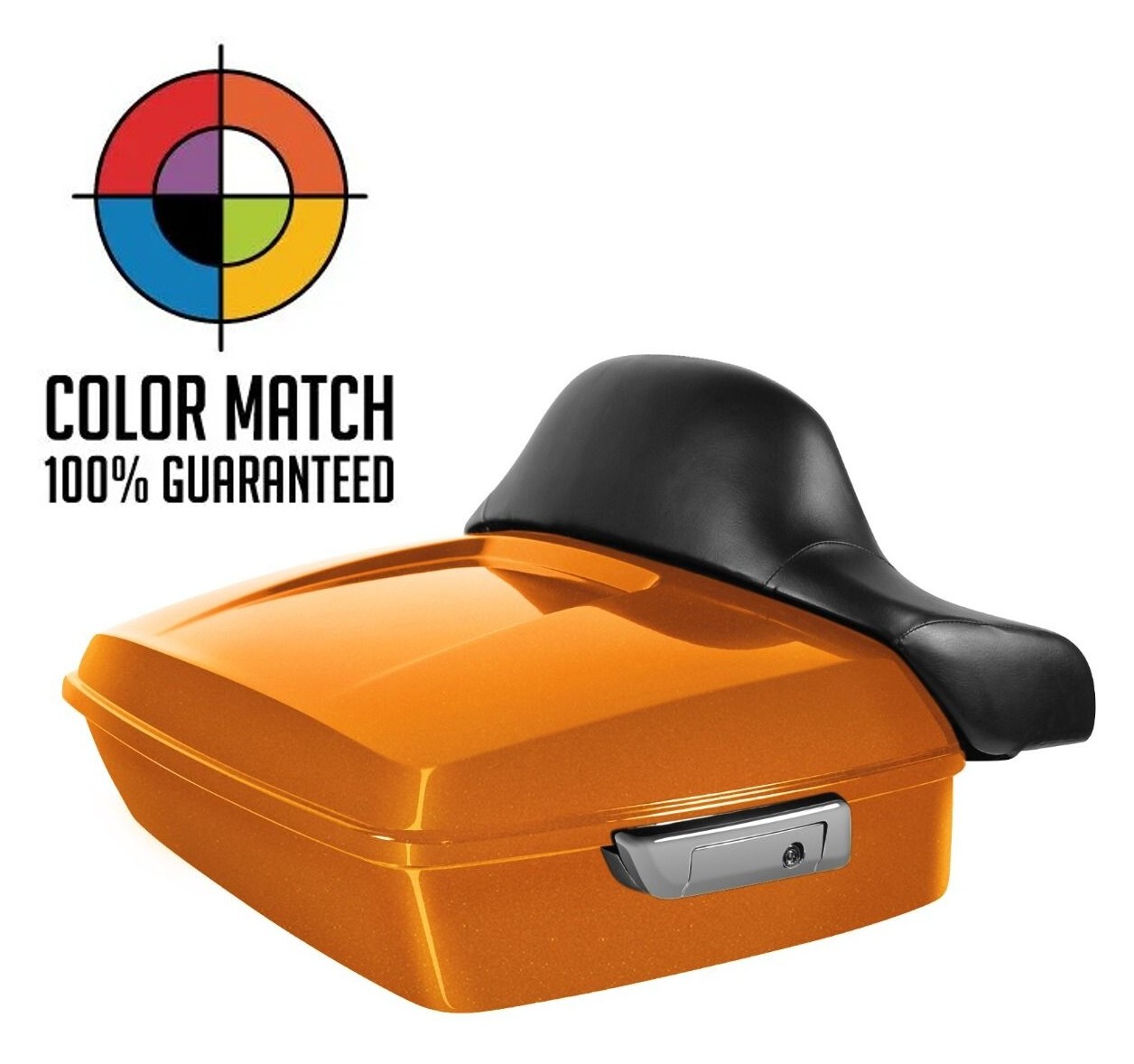 HogWorkz OE Color Matched Chopped Tour Pack With Full Backrest For ...