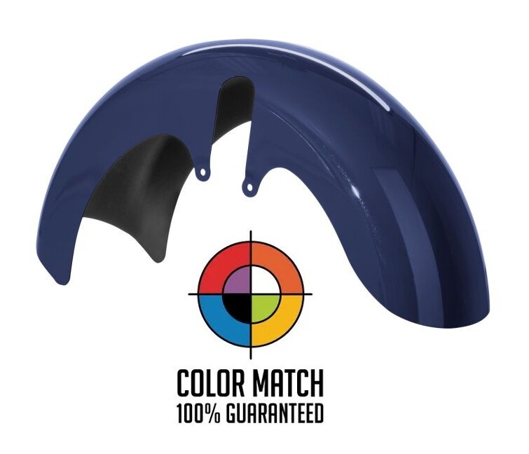 HogWorkz OE Color Matched 18" Fat Tire Wide Front Fender For Harley ...