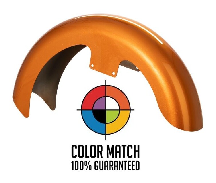 HogWorkz OE Color Matched 19" Wrapped Front Fender For Harley Touring ...
