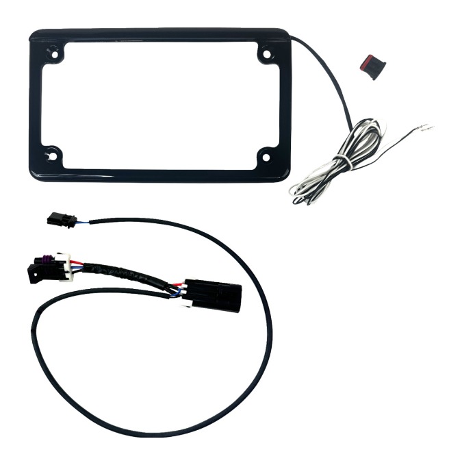 Custom Dynamics License Plate Frame Can-Am Maverick 2017-2025 - RevZilla