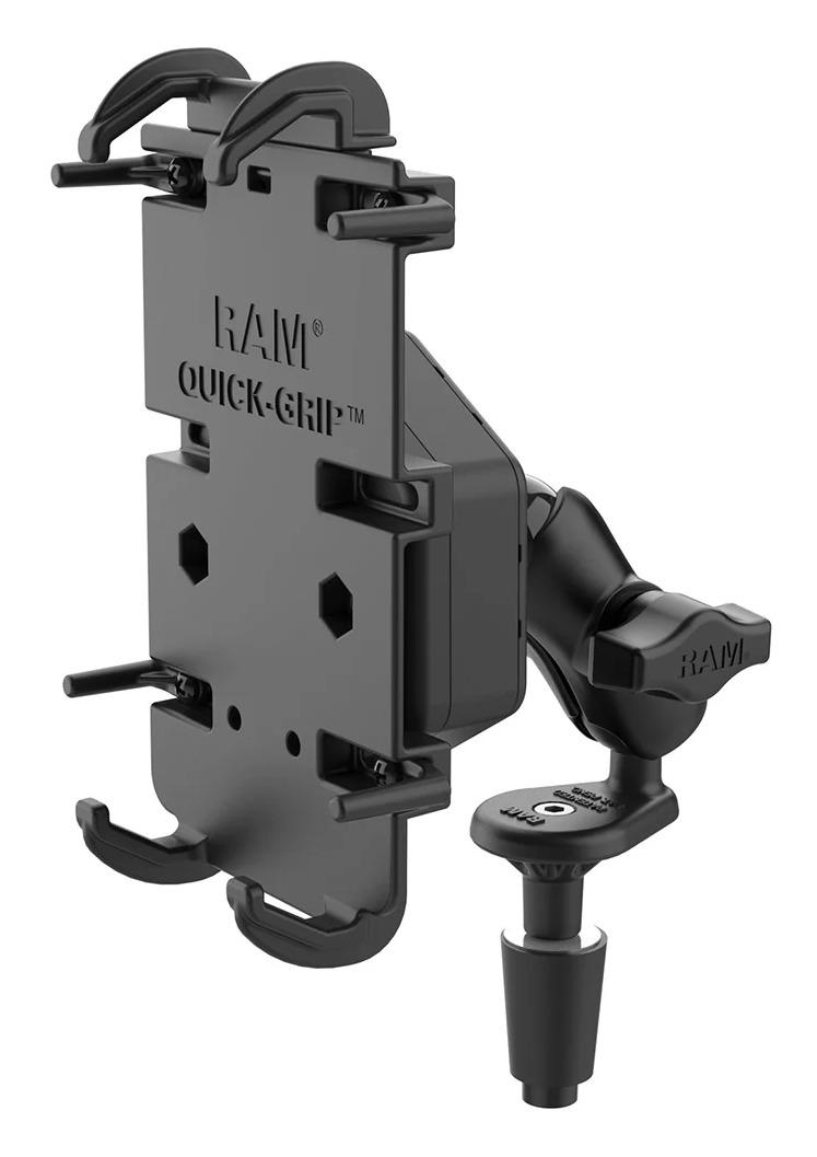 RAM Mounts Vibe Quick-Grip XL Phone Holder With Stem And Vibe Safe ...