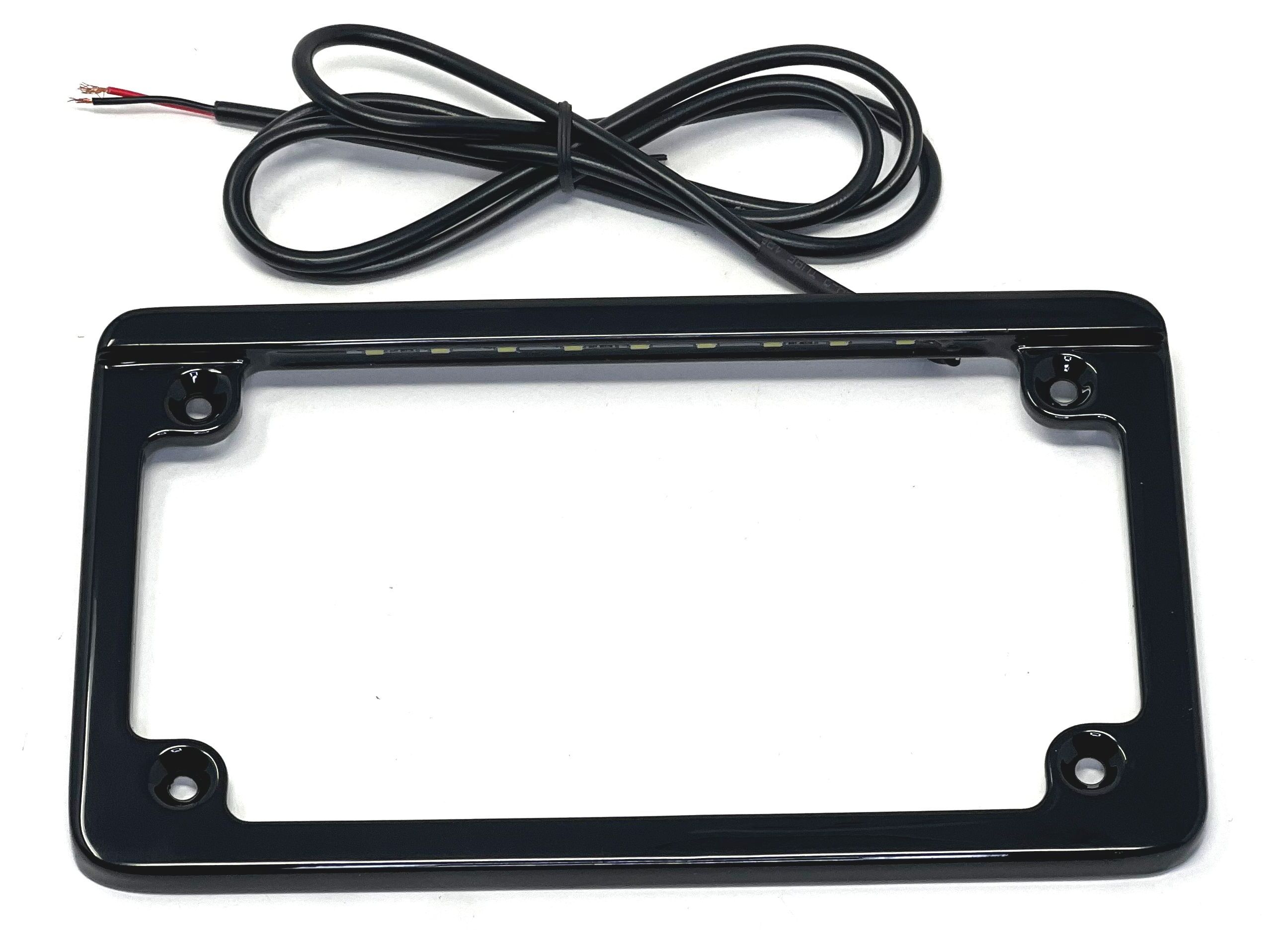 Letric Lighting Co. Illuminated License Plate Frame - RevZilla