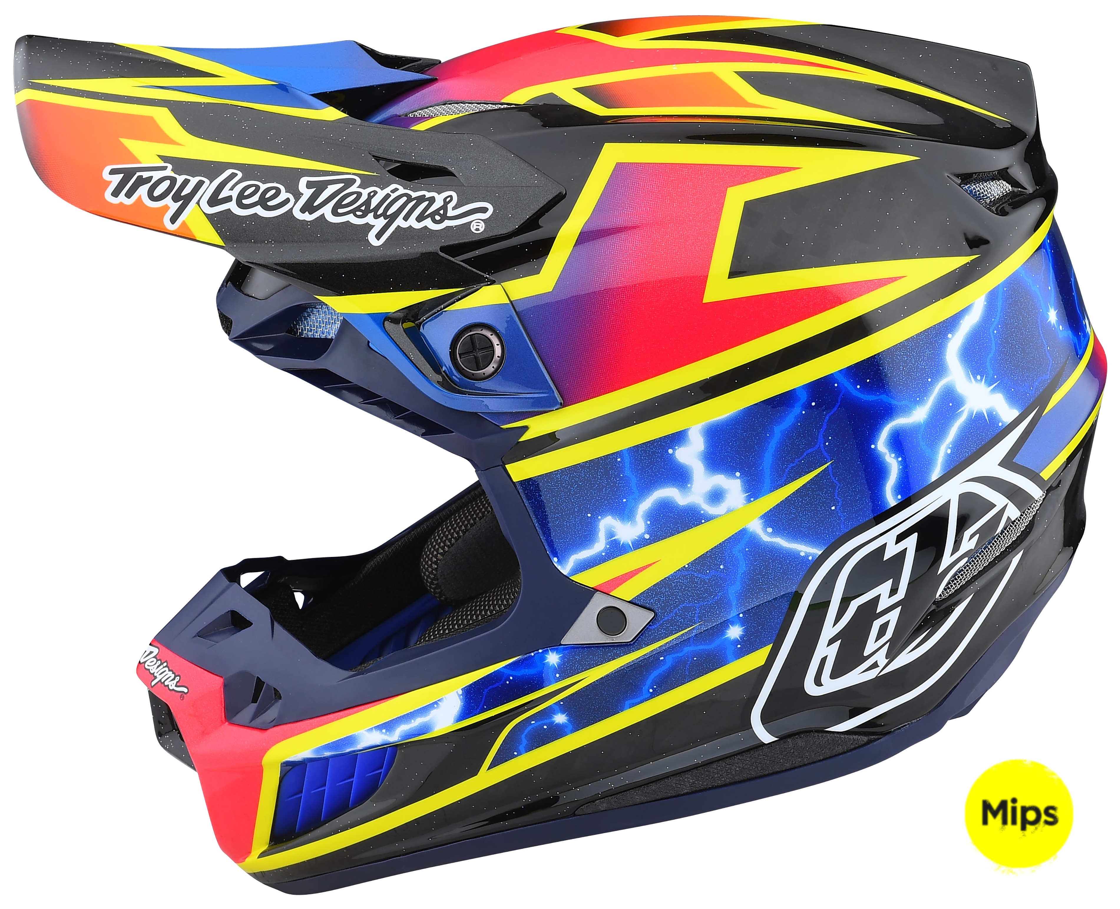 Troy Lee SE5 Carbon Lightning Helmet | 30% ($224.70) Off! - RevZilla