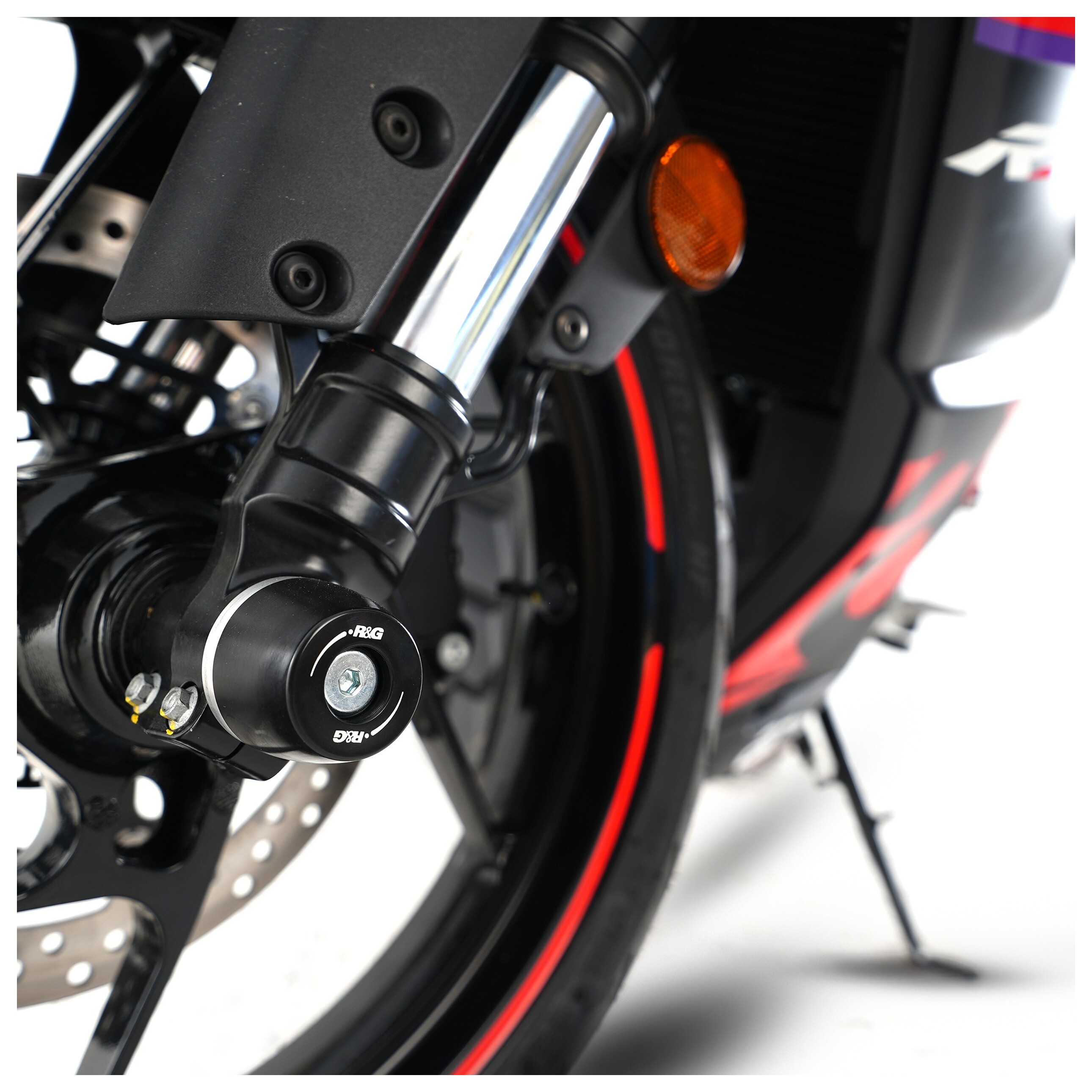 R&G Racing Front Axle Sliders Aprilia RS 457 2024-2025 - RevZilla