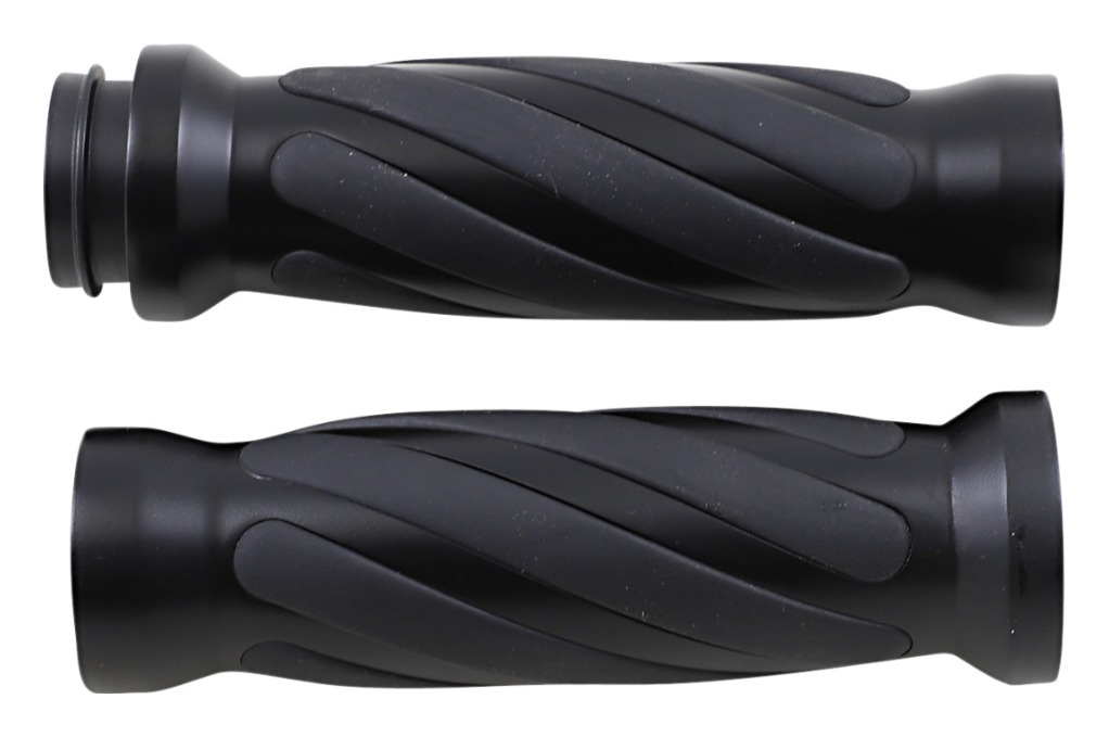 Drag Specialties Twisted Grips For Harley With Throttle by Wire - RevZilla