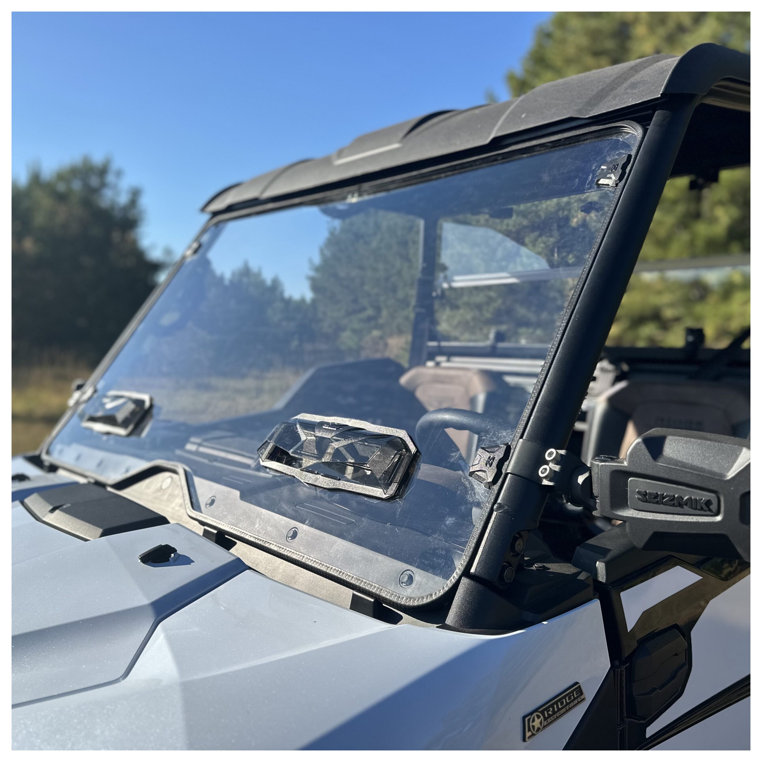 Seizmik Tool-Less Versa Vent Windshield Kawasaki Ridge 2024-2025 | 5% ...