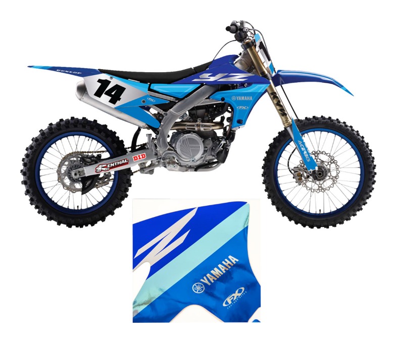 Factory Effex Candy Chrome Shroud / Airbox Graphics Kit Yamaha YZ125 ...