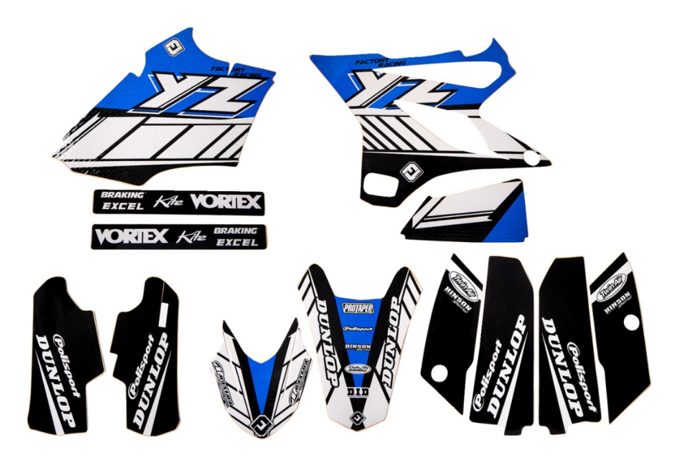 FLU Designs PTS 6 Graphics Kit Yamaha YZ125 / YZ250 1996-2001 - RevZilla