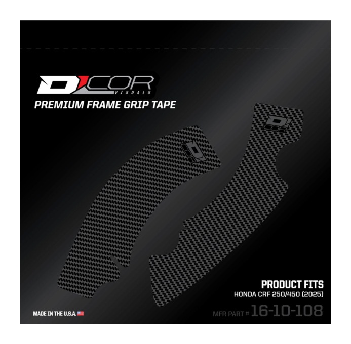 D'COR Visuals Frame Grip Tape Honda CRF250R / CRF450R 2025 - RevZilla
