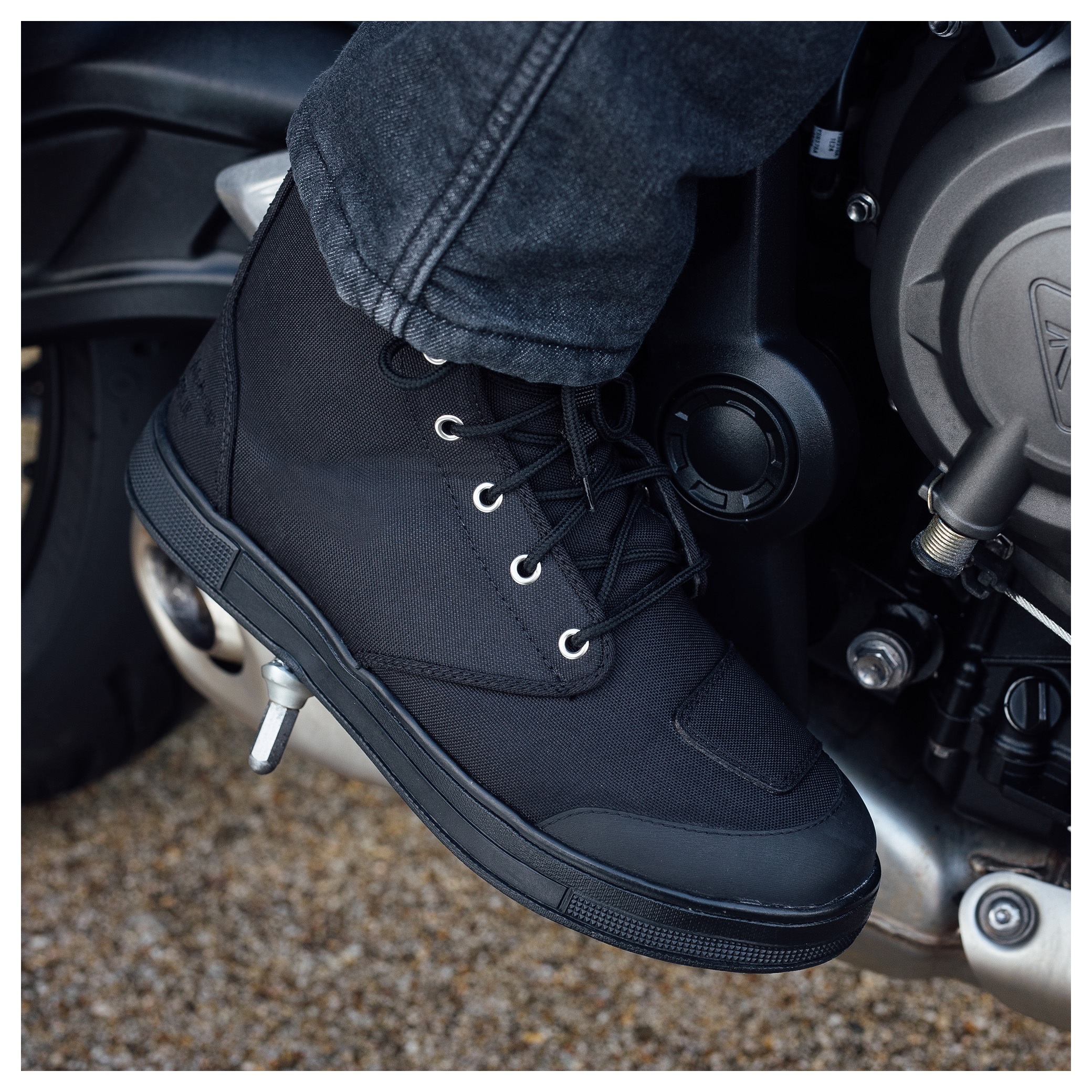 Merlin Knots D3O Canvas Boots - RevZilla