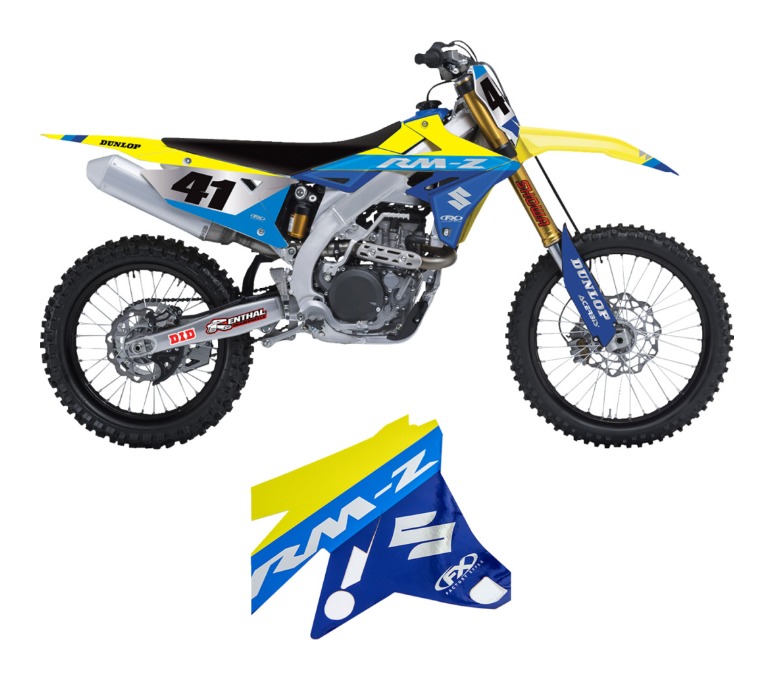 Factory Effex Candy Chrome Trim Kit Suzuki RMZ 250 / RMZ 450 2018-2026 - RevZilla