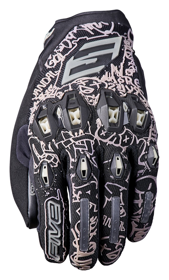 Five Stunt EVO2 Graffiti Glow Gloves - RevZilla