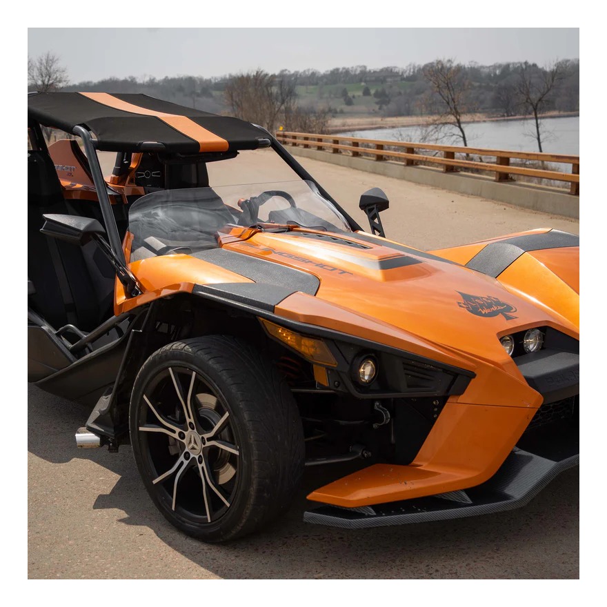 Klock Werks Flare Windshield Polaris Slingshot 2015-2023 - RevZilla