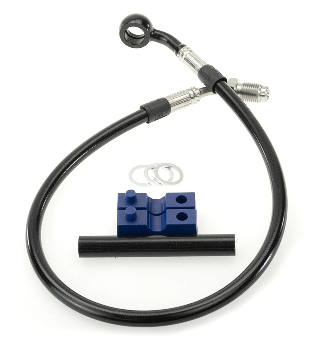 Kraus Isolated and Kickback Risers Front Brake Line Kit For Harley ...