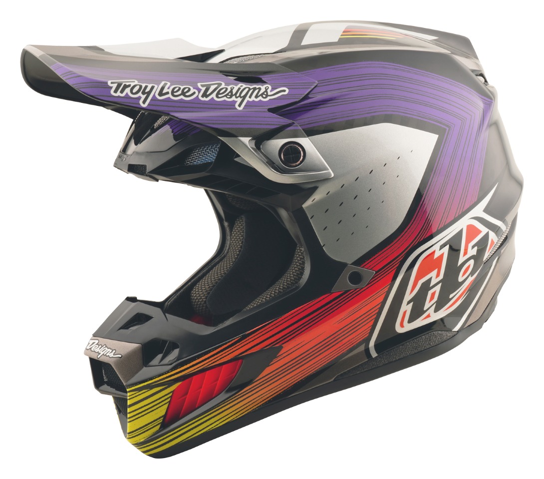 Troy Lee SE5 Carbon Stripes Helmet - RevZilla