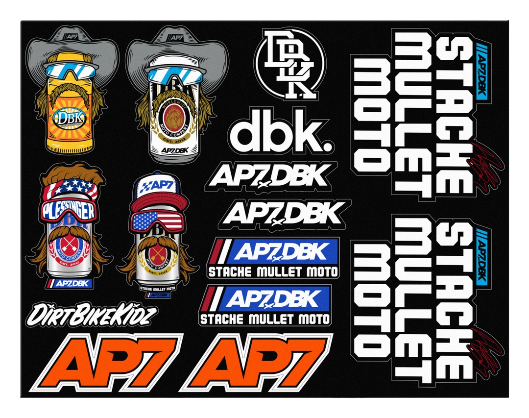 DBK AP7 Sticker Sheet - RevZilla