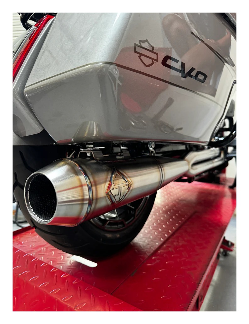 SP Concepts Full Length Turnpike 2-Into-1 Exhaust For Harley Touring 2017-2026 - RevZilla