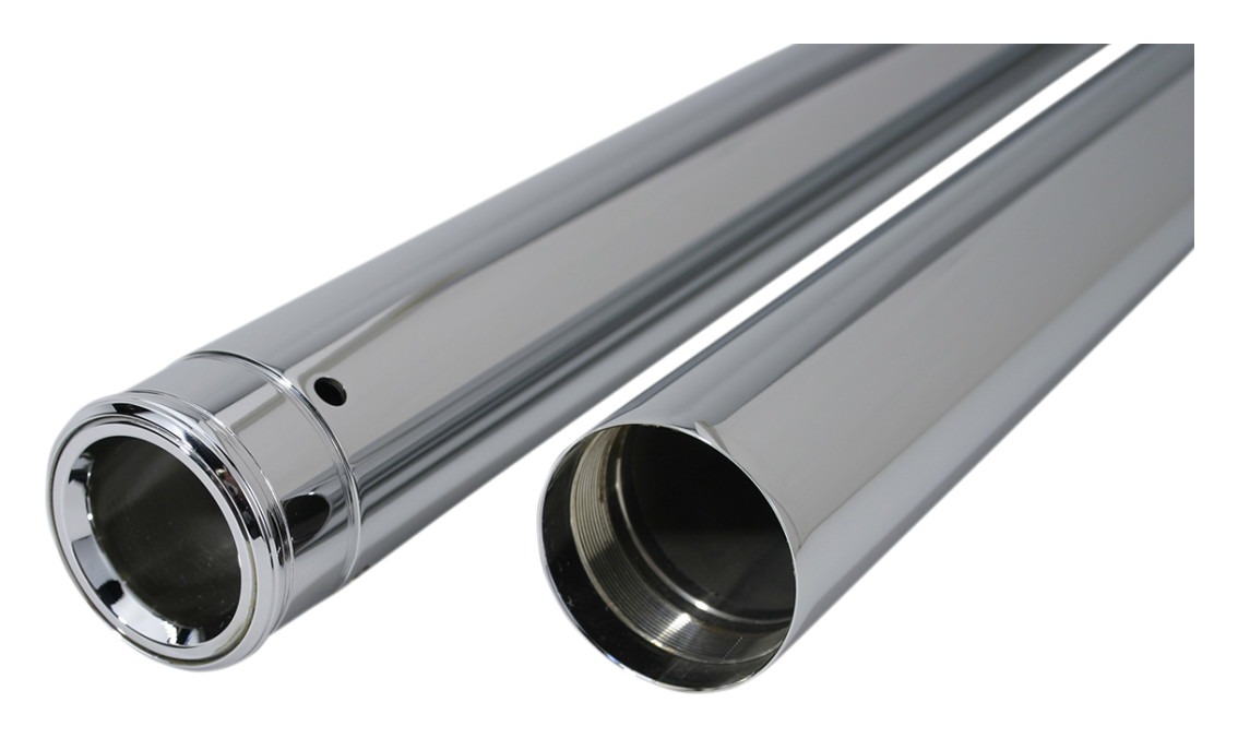 Custom Cycle Engineering Ultra Chrome 49mm Fork Tubes For Harley Touring 2017-2026 - RevZilla