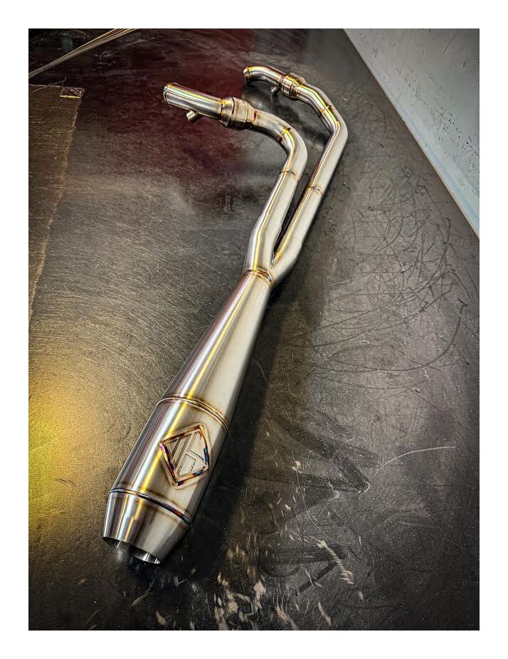 SP Concepts Mid Length Elsinore Pro Flo 2-Into-1 Exhaust For Harley - RevZilla