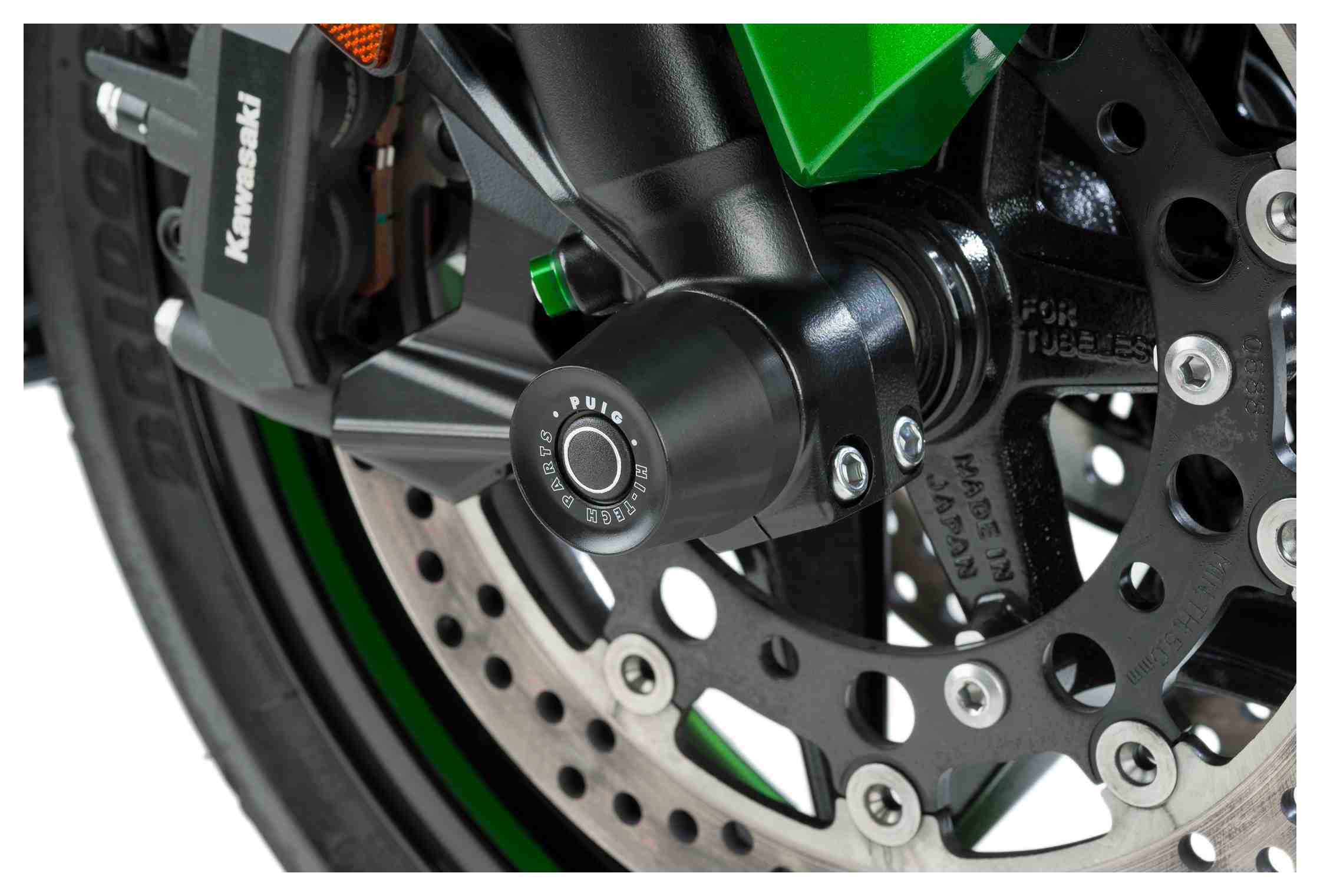 Puig Axle Sliders Front Kawasaki Ninja H2 SX / SE Plus 2018-2019 - RevZilla