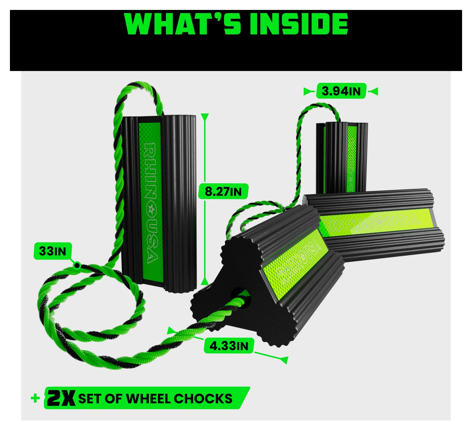 Rhino USA Heavy-Duty Wheel Chock - RevZilla