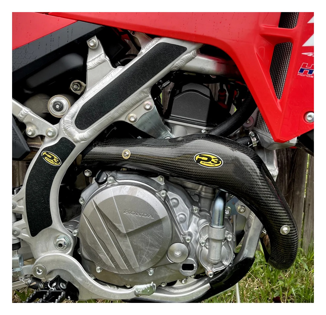 P3 Carbon Fiber MAXCoverage Heat Shield Honda CRF450R / CRF450RX 2025 ...