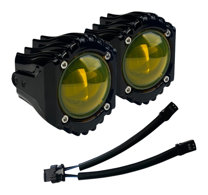 Custom Dynamics Shark Demon LED Fog Lights For Harley - RevZilla